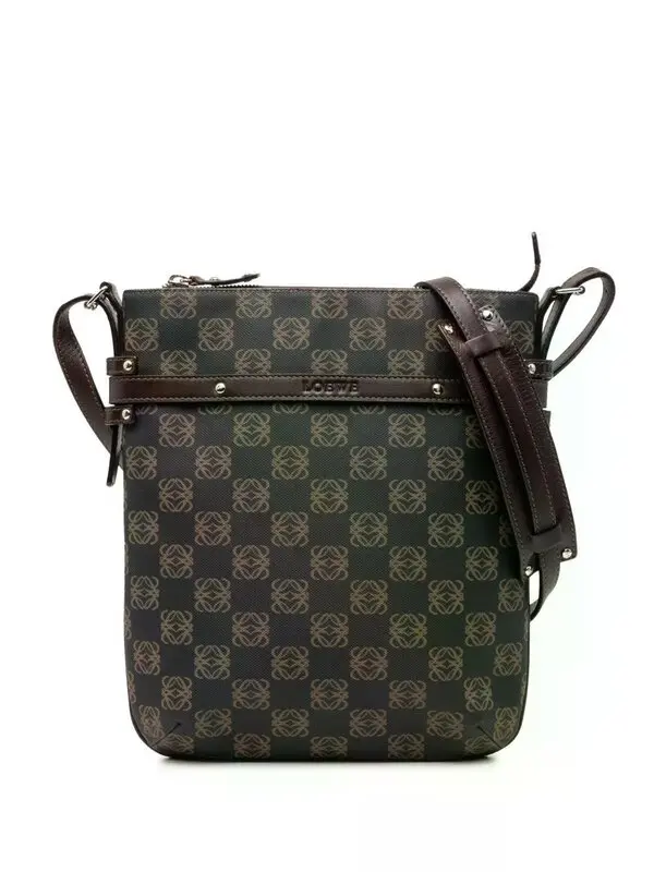 Loewe Anagram Coated Canvas Crossbody Bag - Brown