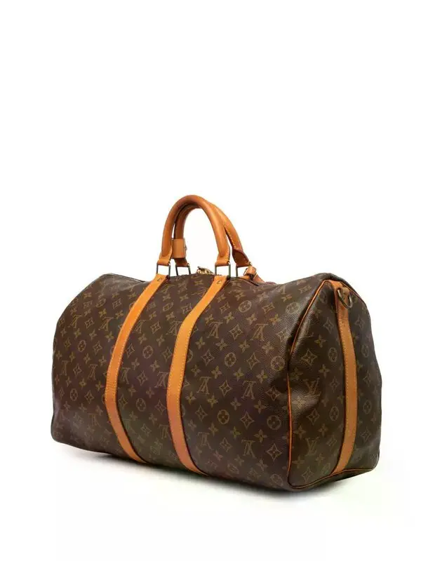 LOUIS VUITTON Keepall Bandouliere 50 Travel Bag - Brown