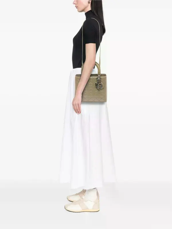 Dior Medium Patent Cannage Lady Satchel