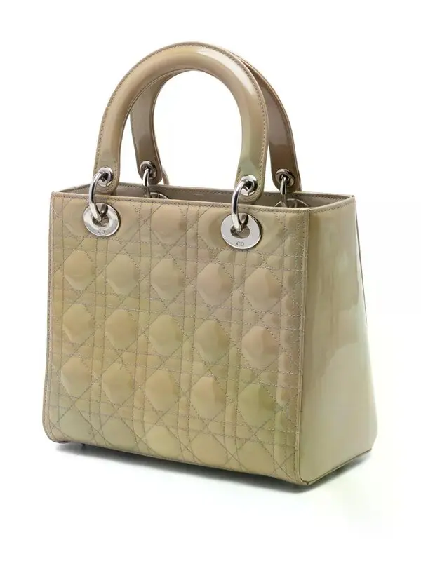 Dior Medium Patent Cannage Lady Satchel