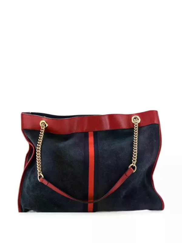 Gucci Rajah Chain Suede Large Tote Bag