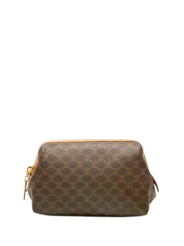 Celine Macadam Coated Canvas Cosmetic Pouch