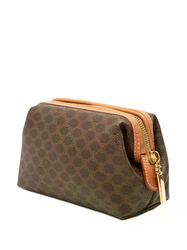 Celine Macadam Coated Canvas Cosmetic Pouch