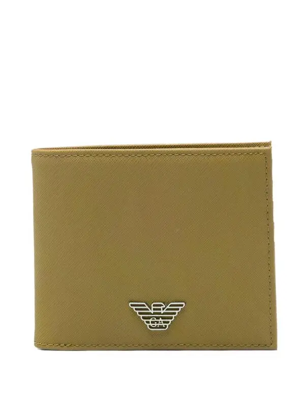 Emporio Armani Logo-plaque Bi-fold Wallet - Green