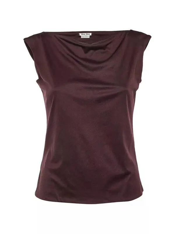 Miu Miu Sleeveless Top - Brown