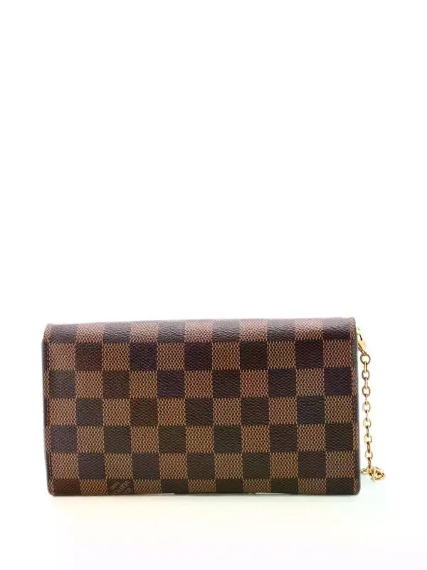 LOUIS VUITTON Croisette Chain Wallet Damier Crossbody Bag