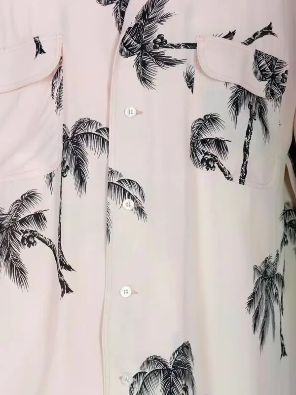 DOPPIAA Palm Tree-print Shirt