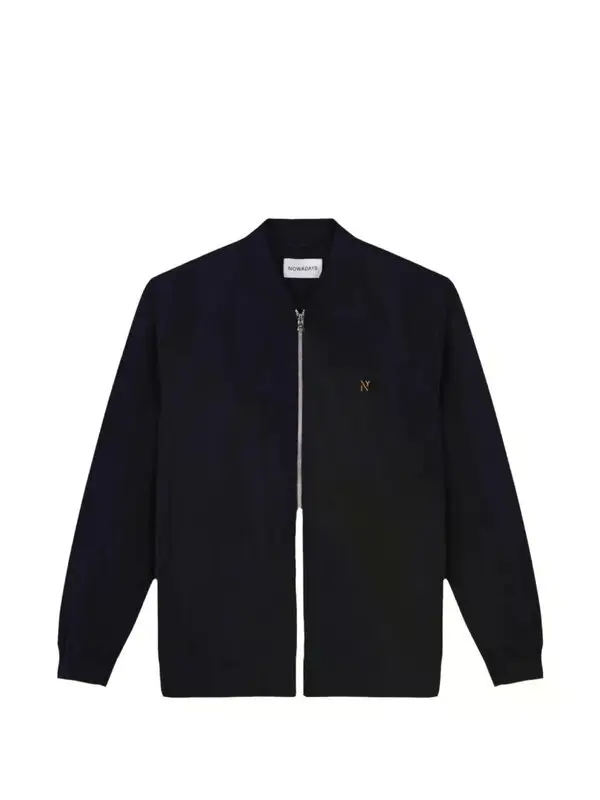 NOWADAYS Logo-embroidered Zip-up Bomber Jacket - Blue