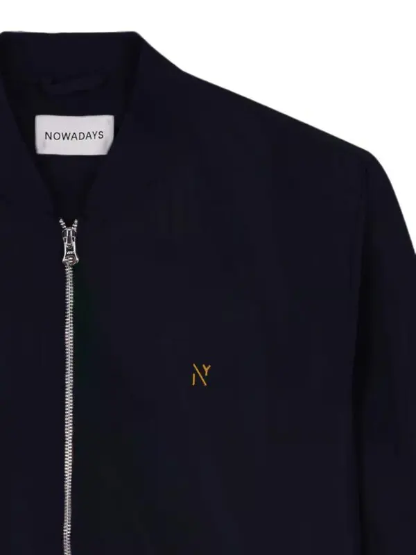 NOWADAYS Logo-embroidered Zip-up Bomber Jacket