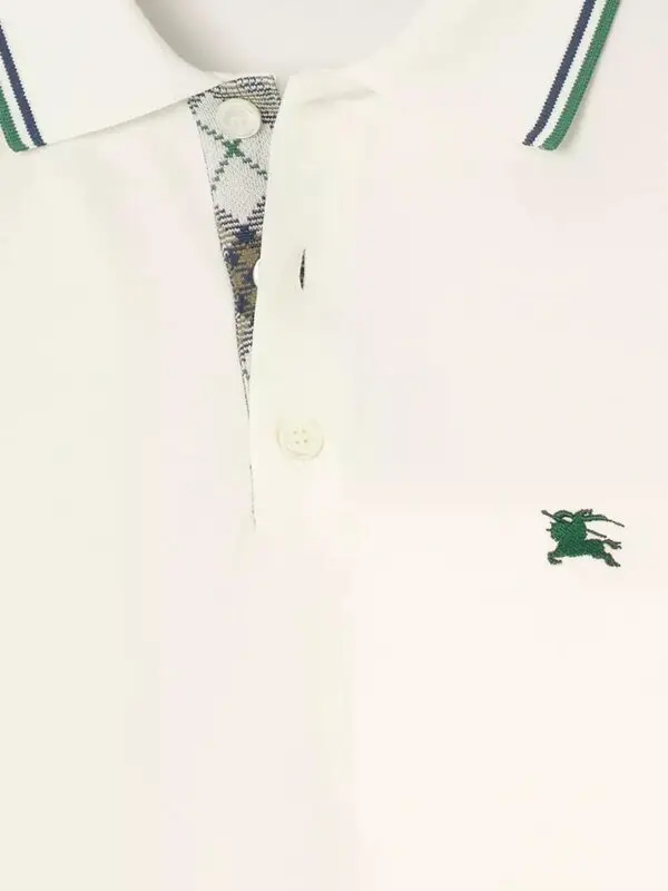 Burberry Cotton-blend Tennis Polo Shirt - White