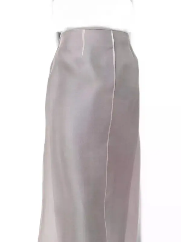 Agnona Sheer Silk Midi Skirt