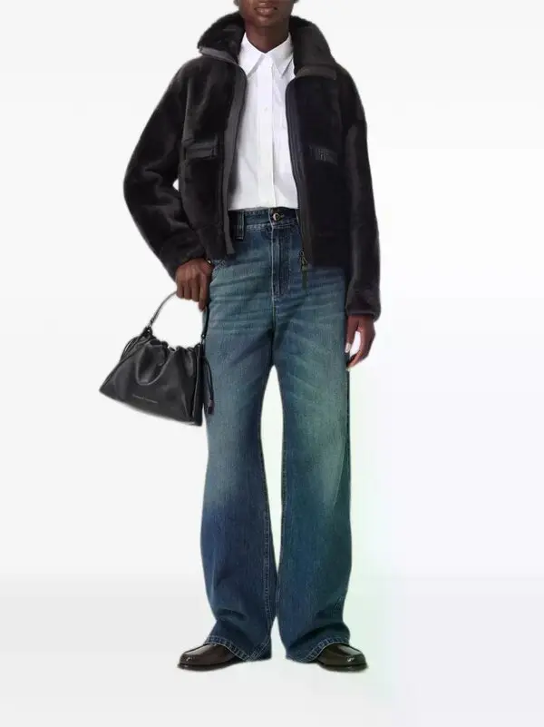 Brunello Cucinelli High-waisted Wide-leg Jeans - Blue