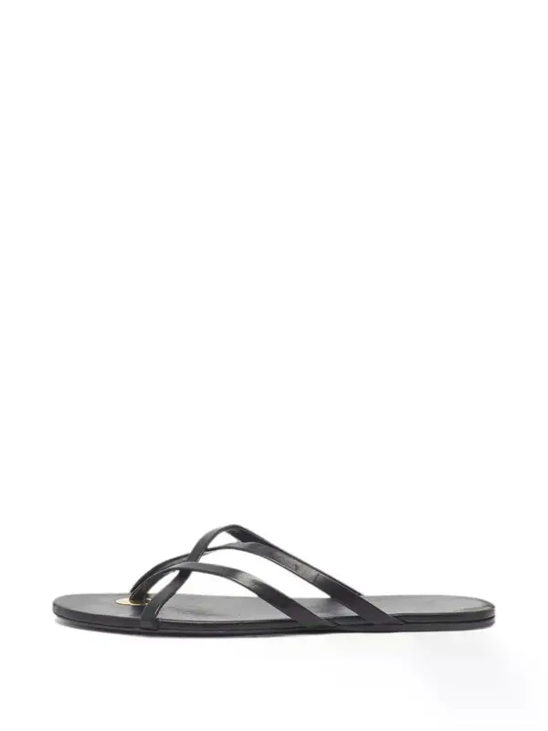 Saint Laurent Criss-cross Strap Sandals - Black