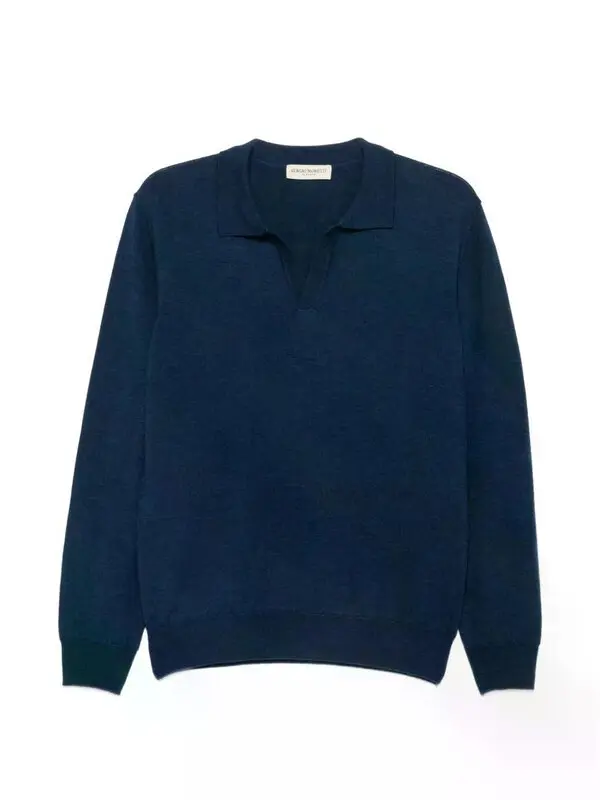 SERGIO MORETTI FIRENZE V-neck Long Sleeve Sweater