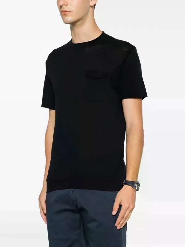 VELA SHOP Chest-pocket Short-sleeve T-shirt