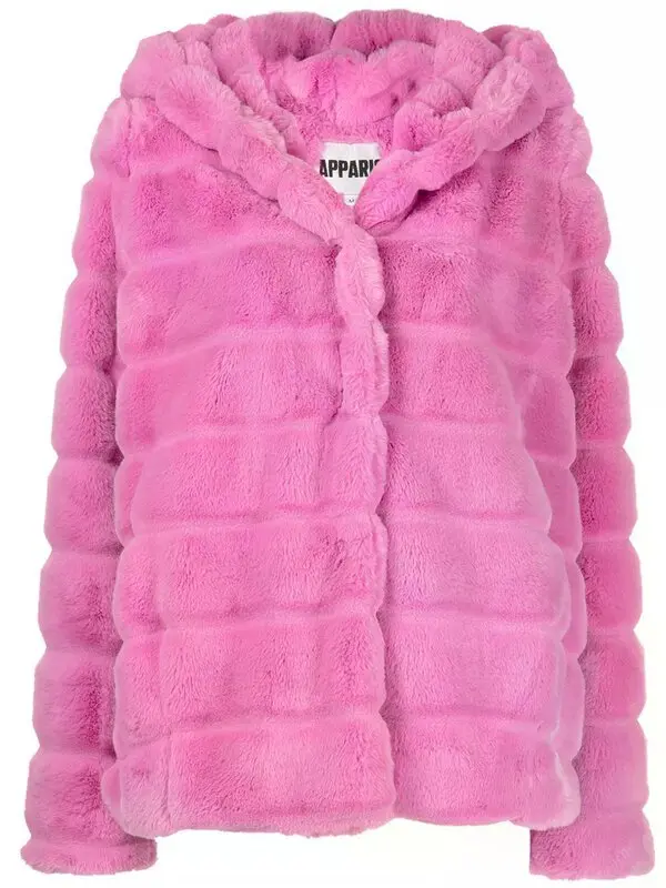 Apparis Textured Hooded Coat