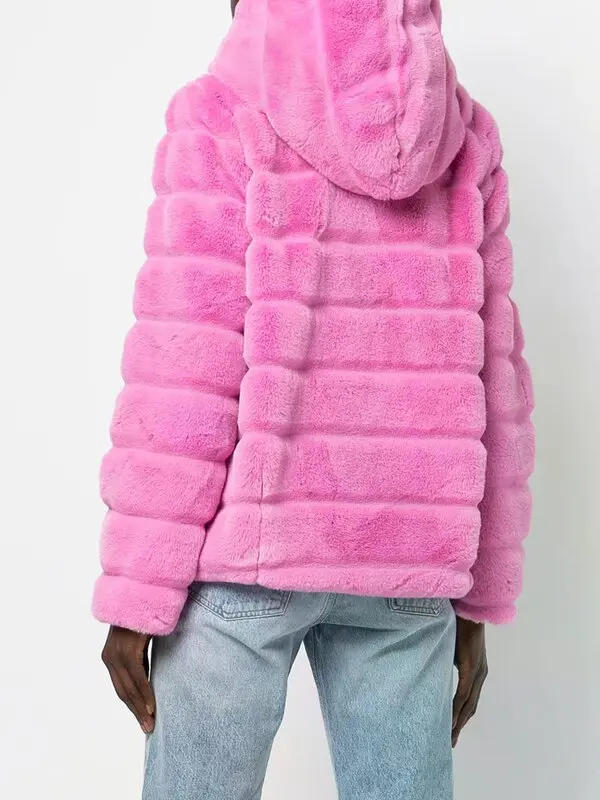 Apparis Textured Hooded Coat