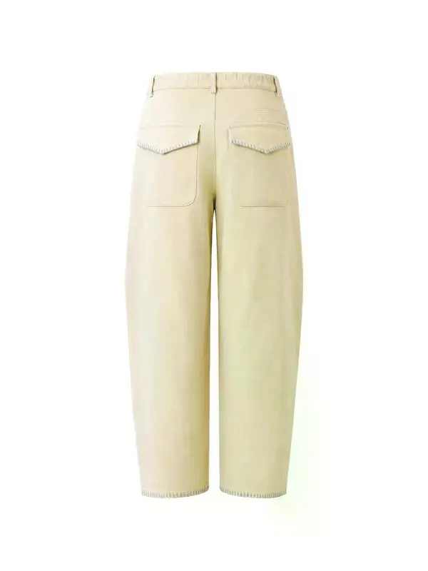 ESTUDIO NIKSEN Embroidered-trim Patch-pocket Trousers