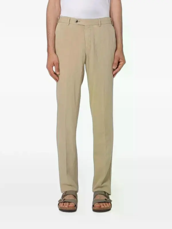 PT TORINO Beige Straight-leg Trousers - Neutrals