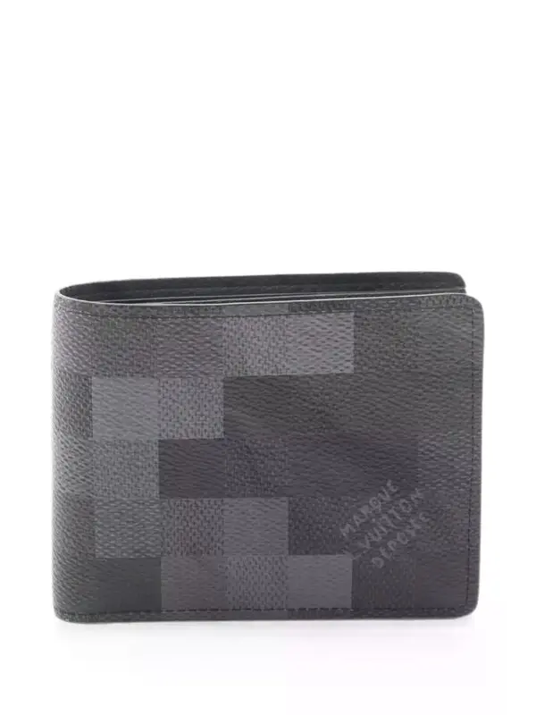 LOUIS VUITTON 2021s Damouflage Slender Wallet - Black