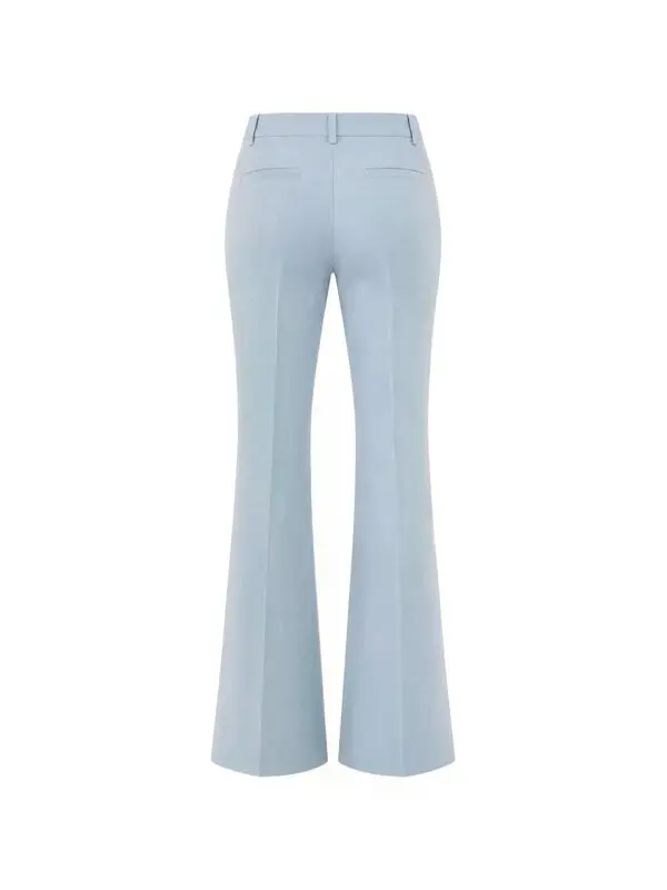Barbara Bui Pressed-crease Flared Trousers - Blue