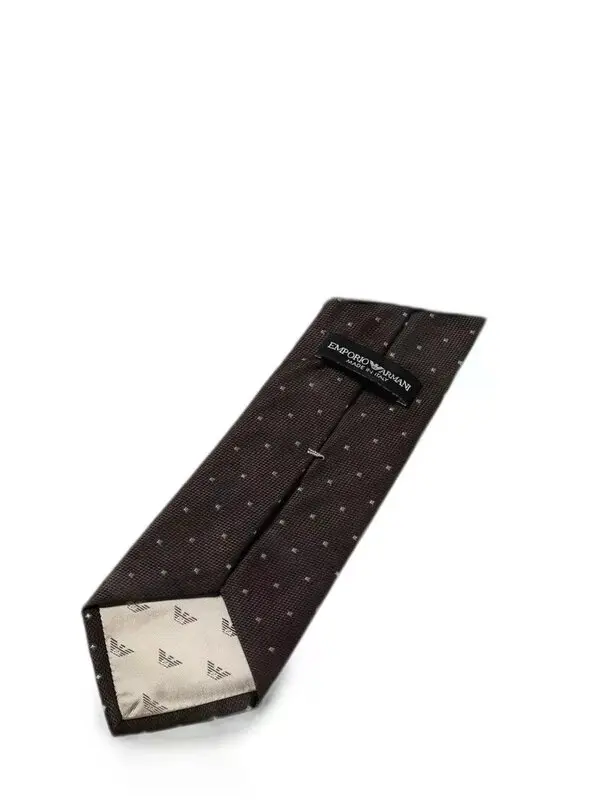 Emporio Armani Polka-dot Silk Tie