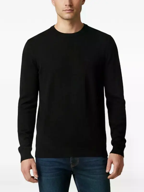 Fendi Wool Logo Embroidered Crew Neck Sweater