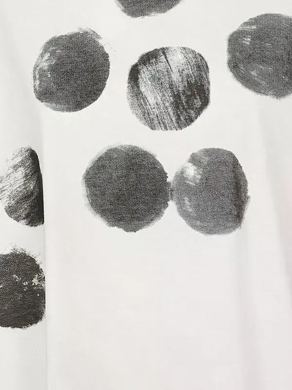 MOYURU Dot Print Crewneck T-shirt