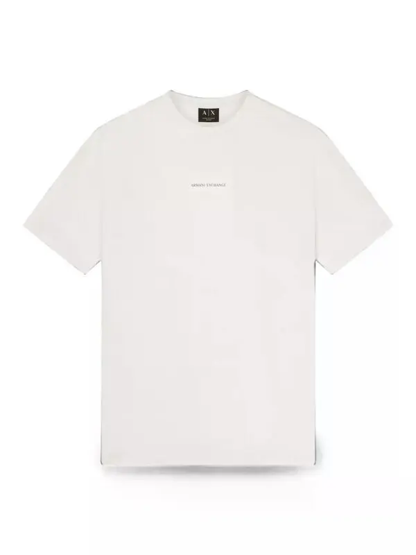 Armani Exchange Logo-patch Crew-neck Cotton T-shirt