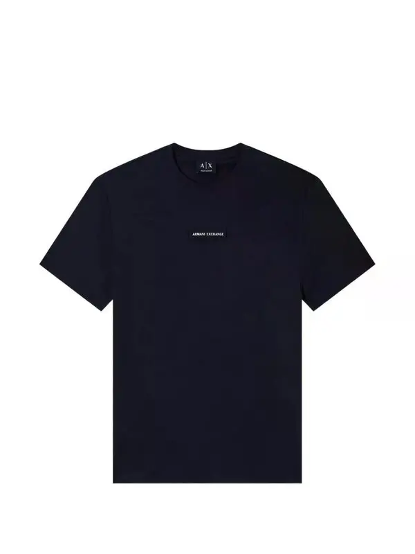 Armani Exchange Logo-patch T-shirt - Blue
