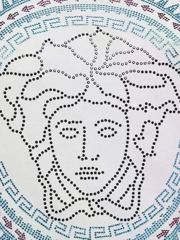 Versace Medusa Embellished T-shirt - White