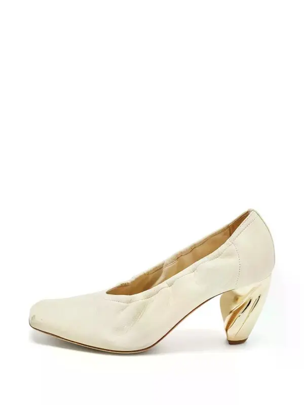 Dior Scrunch Square-toe Pumps - Neutrals