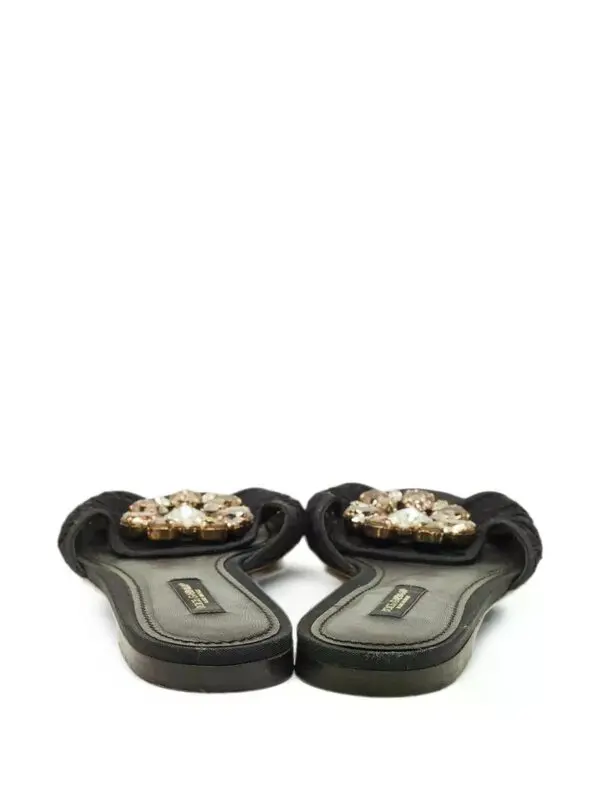 Dolce & Gabbana Sofia Crystal Embellished Lace Sandals