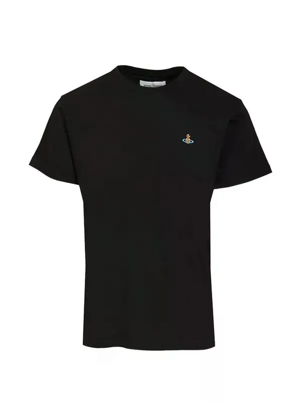 VIVIENNE WESTWOOD Orb-embroidered T-shirt - Black
