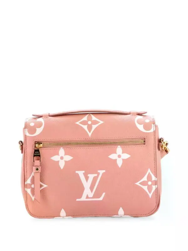 LOUIS VUITTON Pochette Metis Monogram Empreinte Giant Crossbody Bag - Pink