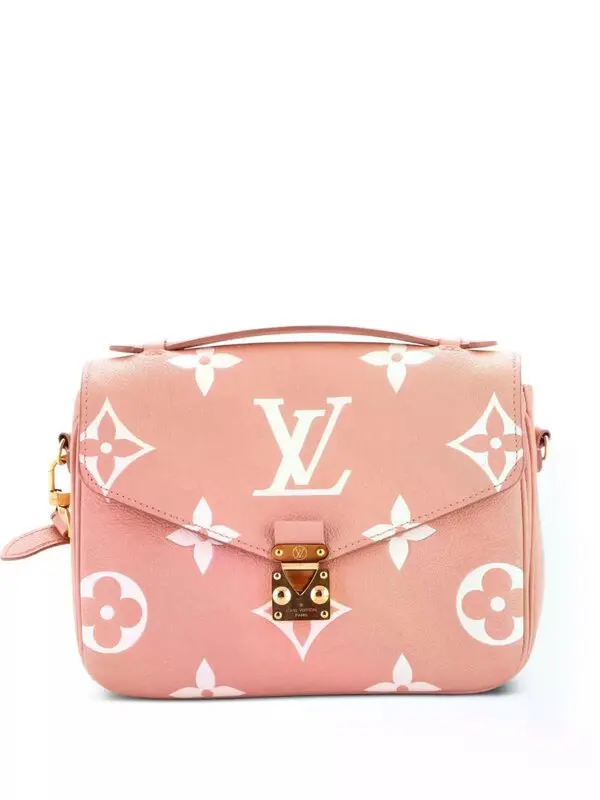 LOUIS VUITTON Pochette Metis Monogram Empreinte Giant Crossbody Bag - Pink