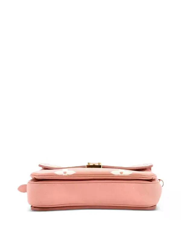 LOUIS VUITTON Pochette Metis Monogram Empreinte Giant Crossbody Bag - Pink