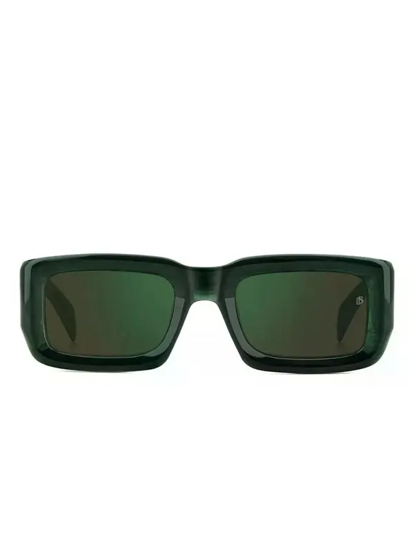 DB EYEWEAR BY DAVID BECKHAM Rectangle Frame Sunglasses - Green
