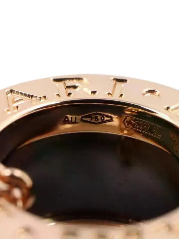 BVLGARI B.zero1 Ceramic Necklace In 18k Rose Gold
