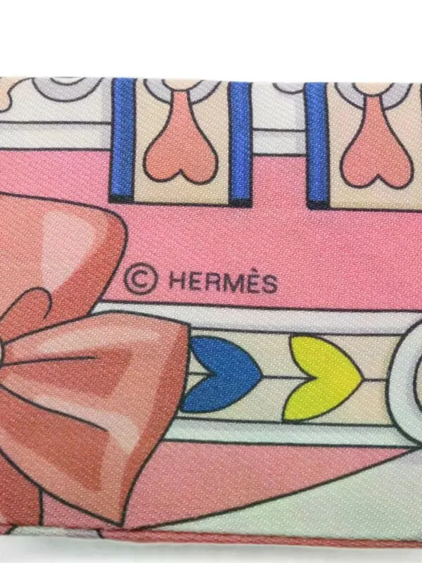 Hermès 2010s Harnais De Coeur Silk Scarf