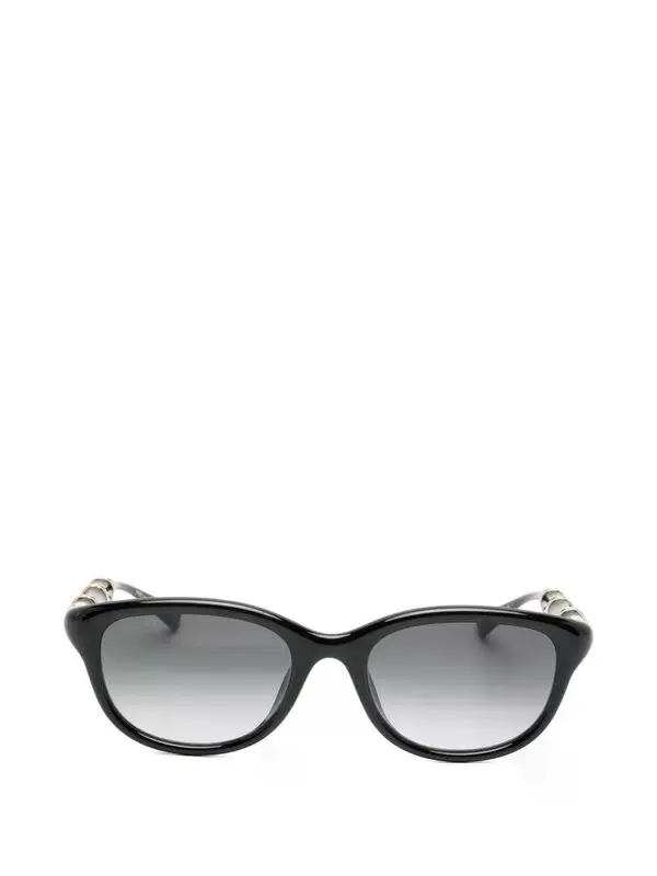 Gucci Bamboo-effect Sunglasses - Black