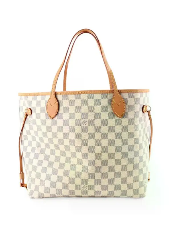 LOUIS VUITTON Neverfull Mm Tote Bag - White