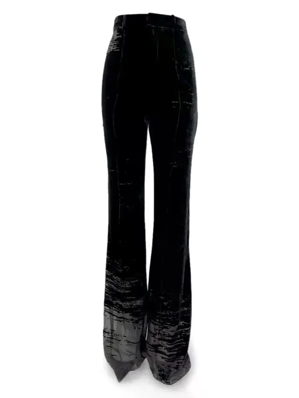 GRACE LING Glitch Tailored Trousers - Black
