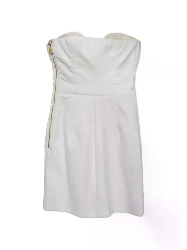 Elisabetta Franchi Strapless Quilted Mini Dress