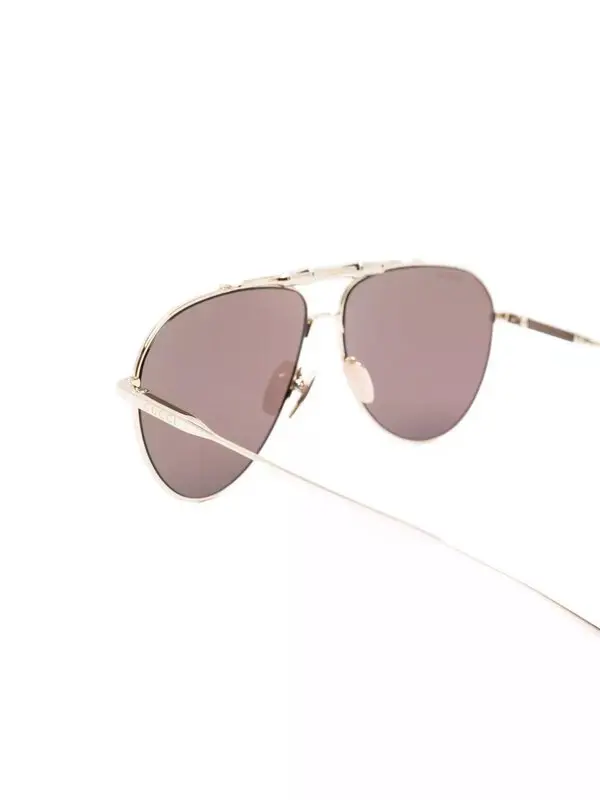 Gucci Bamboo Pilot-frame Sunglasses