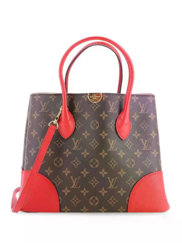 LOUIS VUITTON Flandrin Monogram Canvas And Leather Tote Bag - Brown