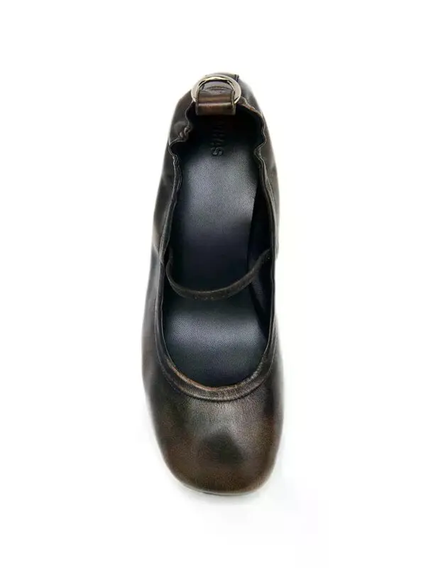ALOHAS Rhiane Leather Square-toe Mary Jane Pumps