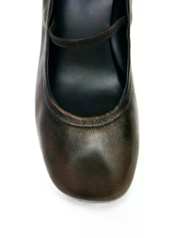 ALOHAS Rhiane Leather Square-toe Mary Jane Pumps