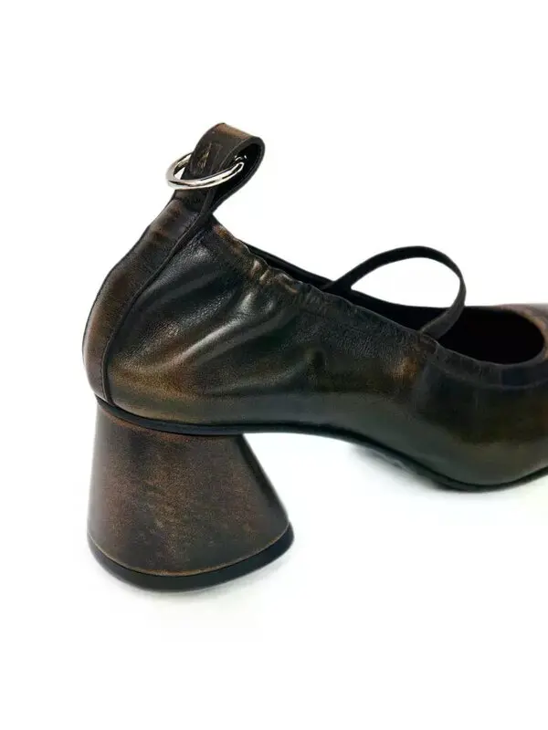ALOHAS Rhiane Leather Square-toe Mary Jane Pumps