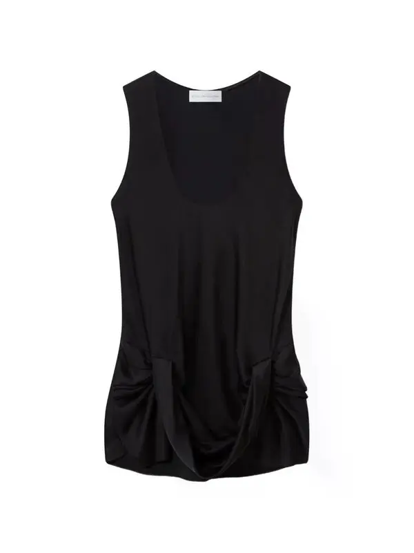 Stella McCartney Draped Knot-detail Top - Black